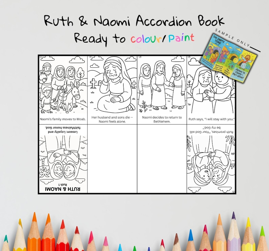 Ruth and Naomi Bible Craft | Kids Sunday School Activity | Bible ...