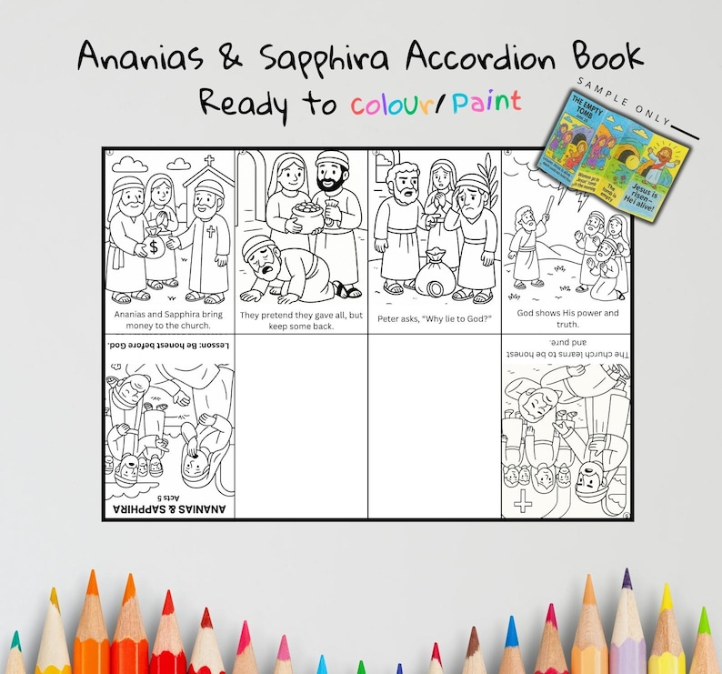 Ananias and Sapphira Bible Craft | Kids Sunday School Activity | Bible ...