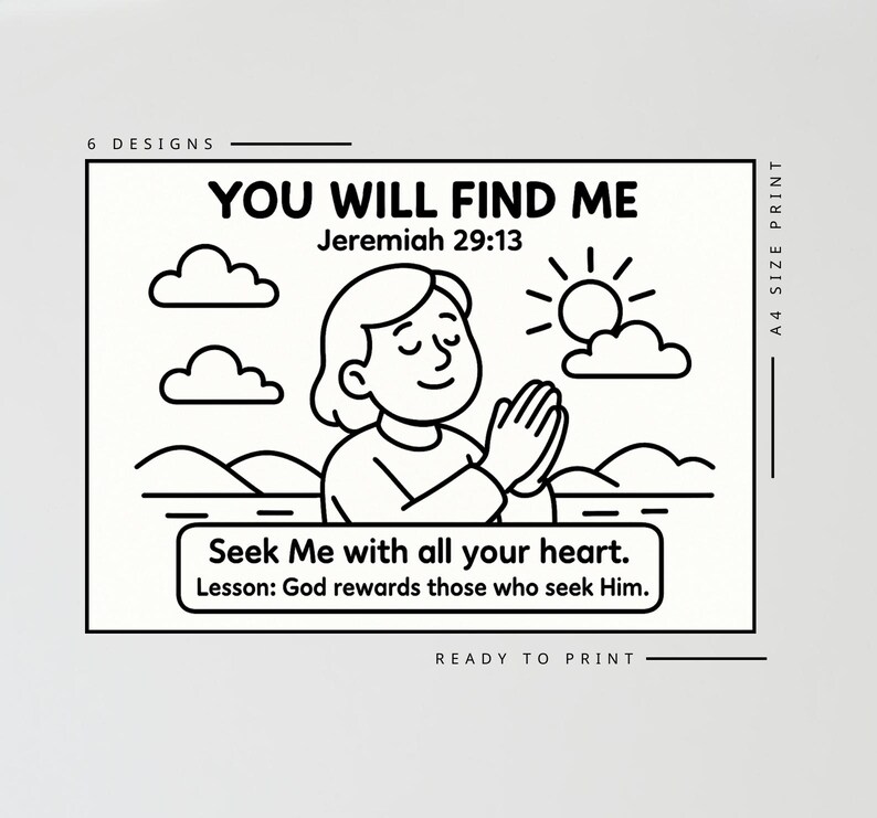 Jeremiah’s Letter to the Exiles Coloring Pages Craft | Kids Bible Craft ...