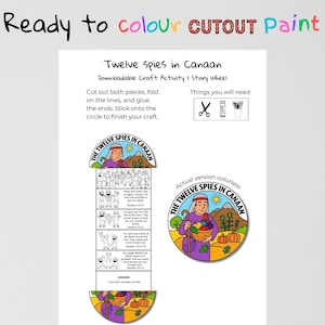 12 Spies Bible Craft | Numbers 13–14 Sunday School Activity | Joshua ...