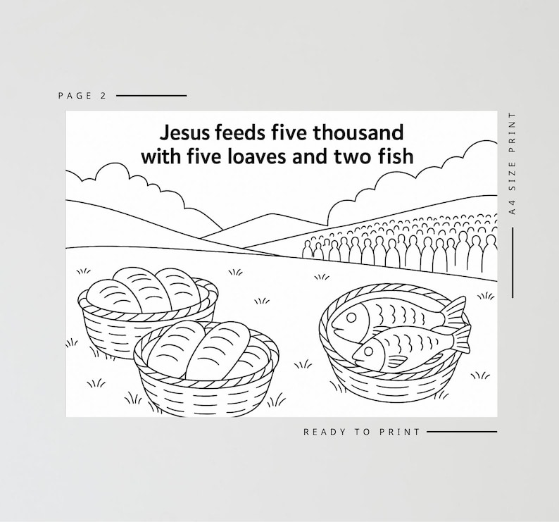Jesus Feeds the Five Thousand-bible Craft-sunday School Bible Activity ...