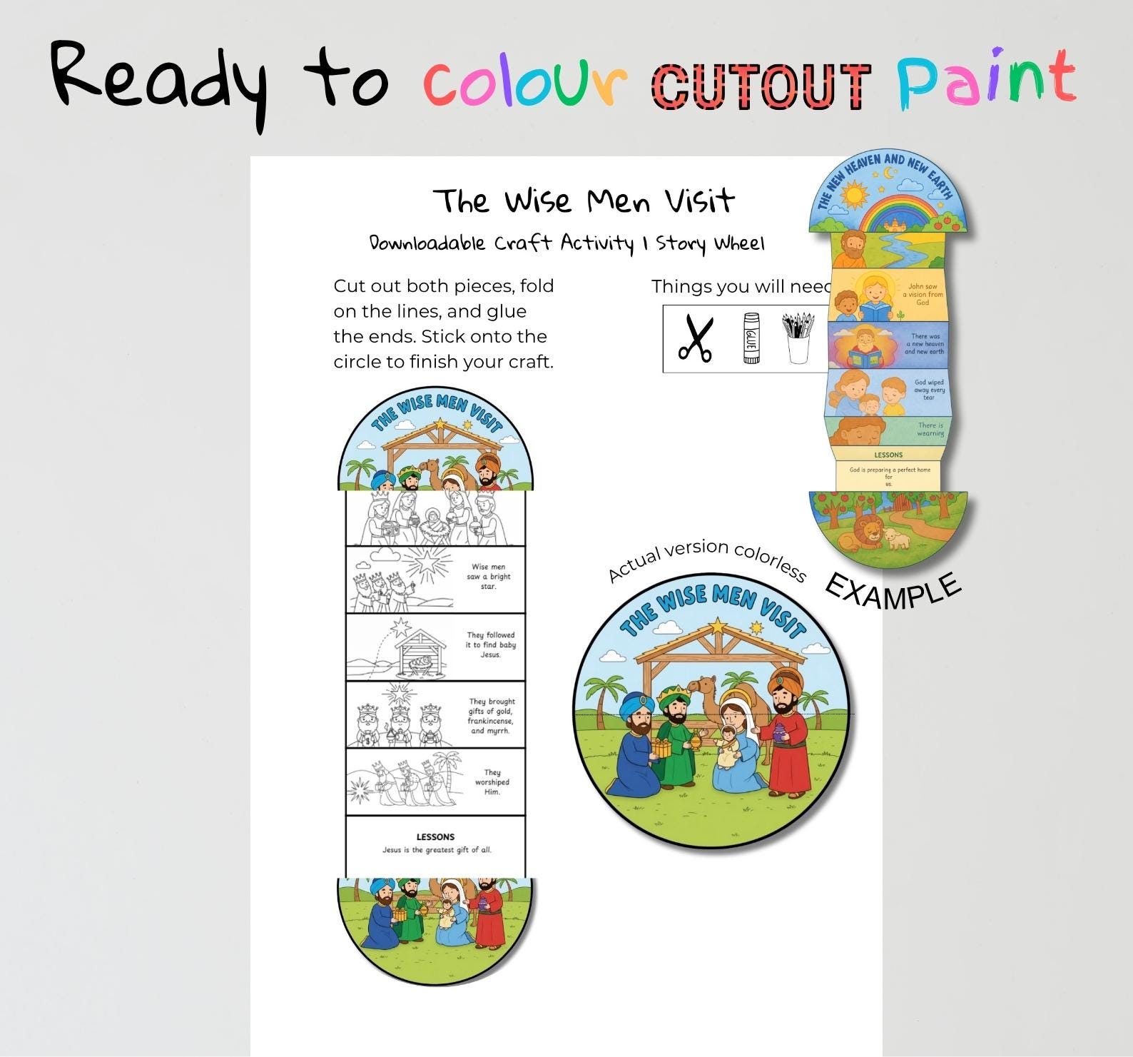 The Wise Men Visit Bible Craft | Jesus is the Greatest Gift Lesson ...