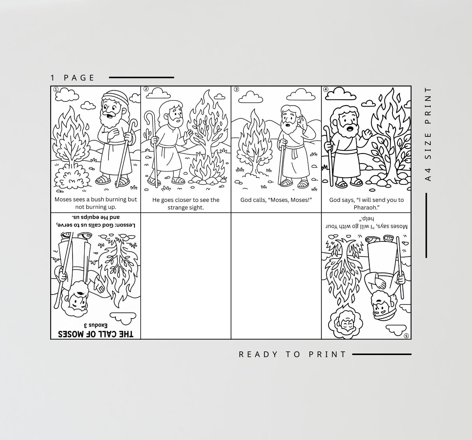 The Call of Moses Bible Craft | Kids Sunday School Activity | Bible ...