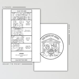 The Birth of Jesus Bible Craft | Christmas Nativity Lesson | Christian ...