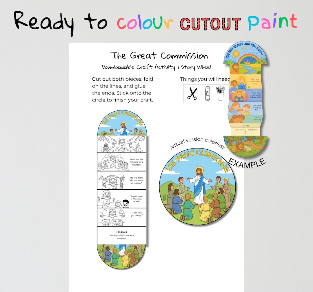 The Great Commission Bible Craft | Sharing God’s Love Lesson ...