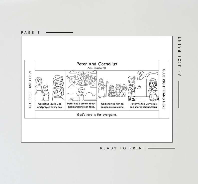 Peter & Cornelius Prayer Hands Craft | God’s Love is for Everyone ...