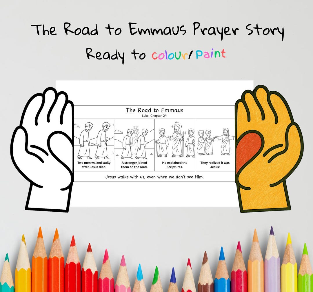 Road to Emmaus Prayer Hands Craft | Jesus Reveals Himself Lesson ...