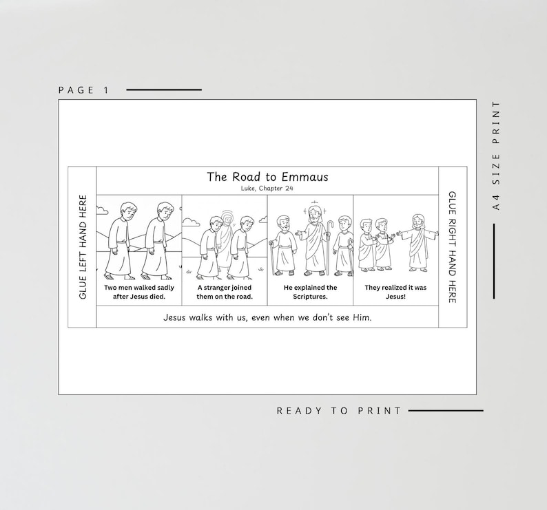 Road to Emmaus Prayer Hands Craft | Jesus Reveals Himself Lesson ...