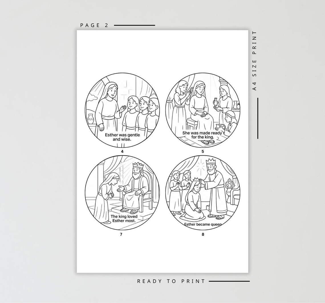 Esther Becomes Queen (esther 2) | 3D Bible Story Ornament | Sunday ...