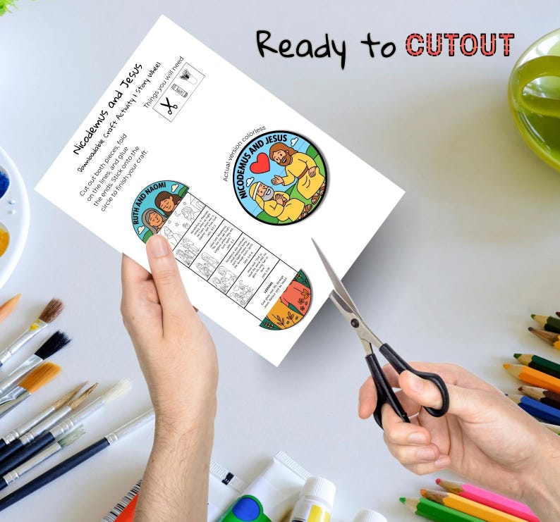 Nicodemus and Jesus Bible Craft | Born Again Activity for Kids | John 3 ...