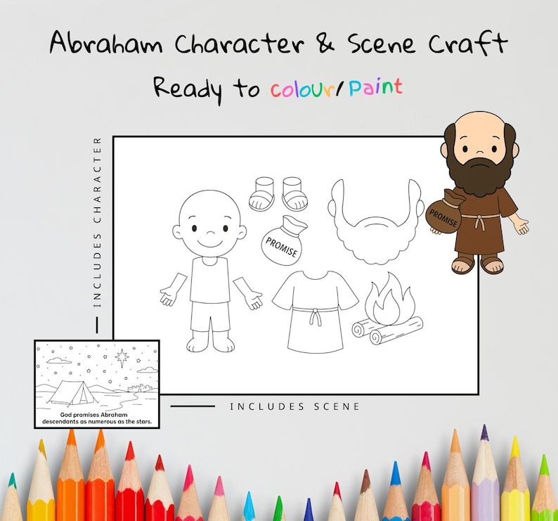 God’s Promise to Abraham | Bible Craft | Sunday School Bible Activity ...