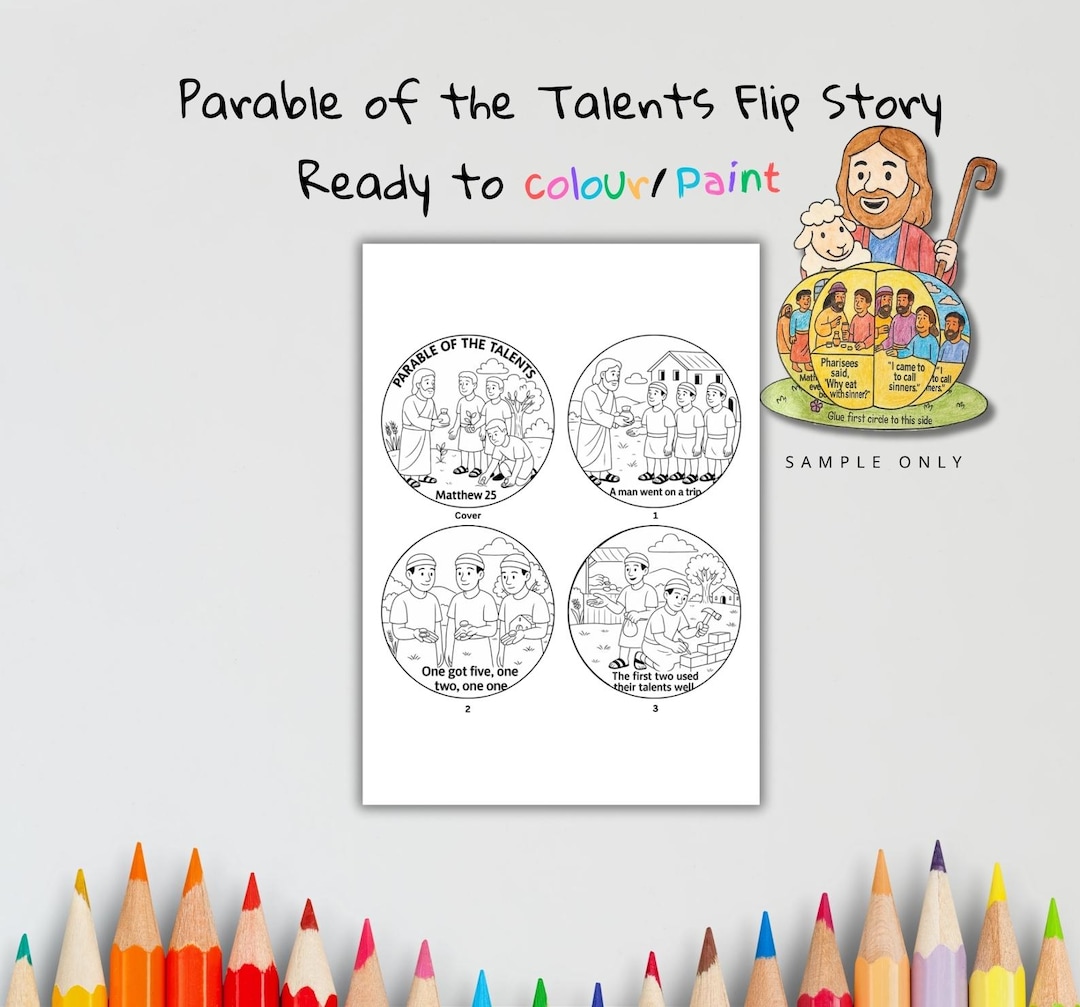 Parable of the Talents | Jesus 3D Bible Story Craft | Sunday School ...