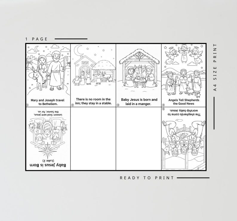 Baby Jesus is Born Bible Craft | Kids Sunday School Activity | Bible ...