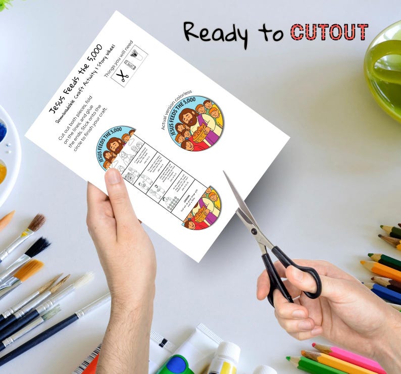 Jesus Feeds the 5,000 Bible Craft | John 6 Sunday School Activity ...