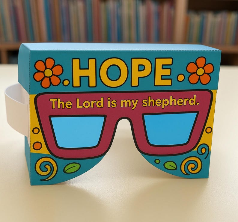 Hope Glasses Craft Printable | Christian Craft Activity for Kids ...