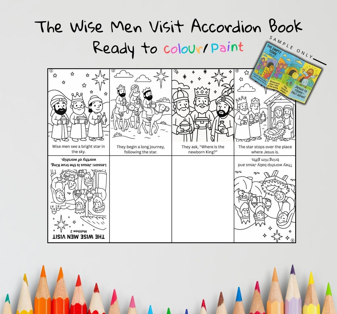 The Wise Men Visit Bible Craft | Kids Sunday School Activity | Bible ...