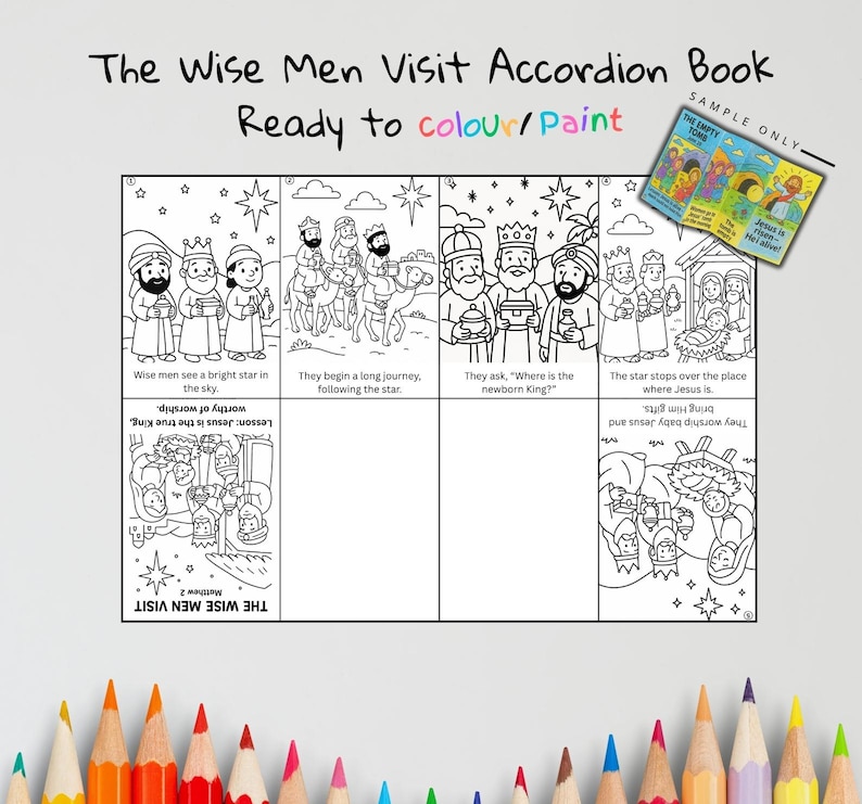 The Wise Men Visit Bible Craft | Kids Sunday School Activity | Bible ...