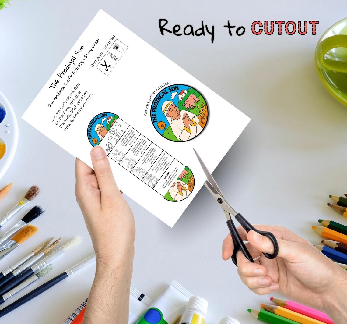 Prodigal Son Bible Craft | Luke 15 Kids Sunday School Activity ...