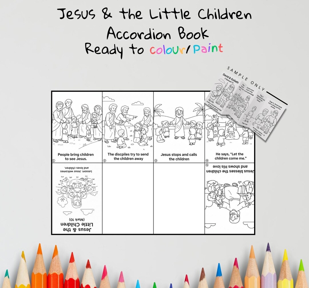 Jesus & the Little Children Bible Craft | Kids Sunday School Activity ...