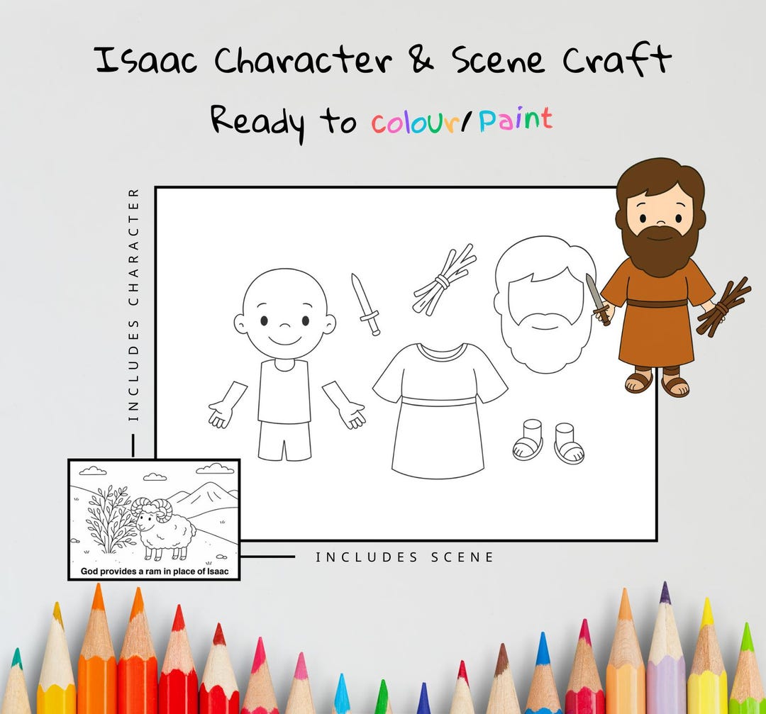 God Provides a Ram for Isaac | Bible Craft-sunday School Bible Activity ...