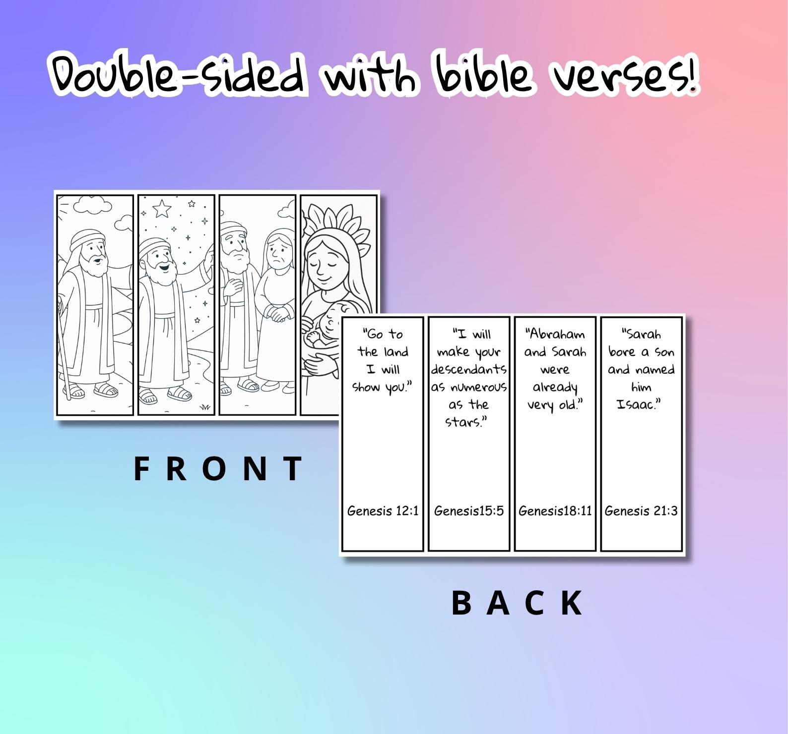 Abraham’s Promise Bible Verse Bookmarks for Kids (4x Set) | Christian ...