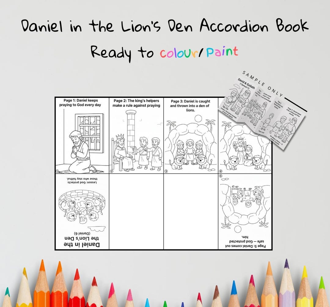 Daniel in the Lion’s Den Bible Craft | Kids Sunday School Activity ...