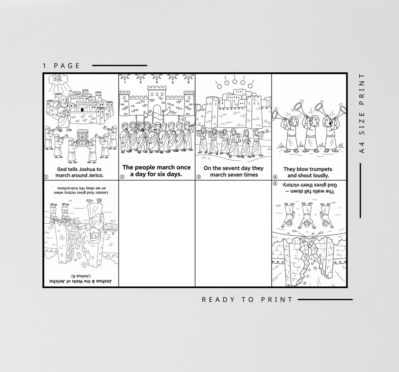 Joshua & Jericho Bible Craft | Kids Sunday School Activity | Bible ...