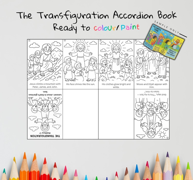 The Transfiguration Bible Craft | Kids Sunday School Activity | Bible ...