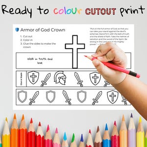 Armor of God Crown – Bible Craft for Kids – Sunday School Printable ...