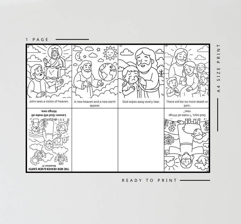 The New Heaven and New Earth Bible Craft | Kids Sunday School Activity ...
