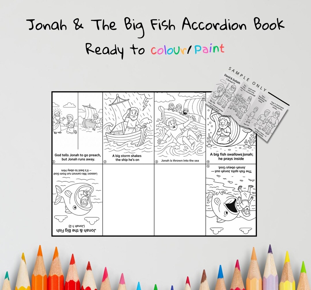 Jonah & the Big Fish Bible Craft | Kids Sunday School Activity | Bible ...