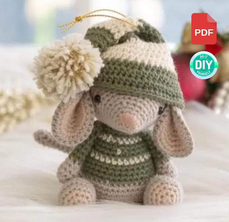 Amigurumi Mouse Toy Crochet Pattern | DIY Toy | Instant Download, Easy ...