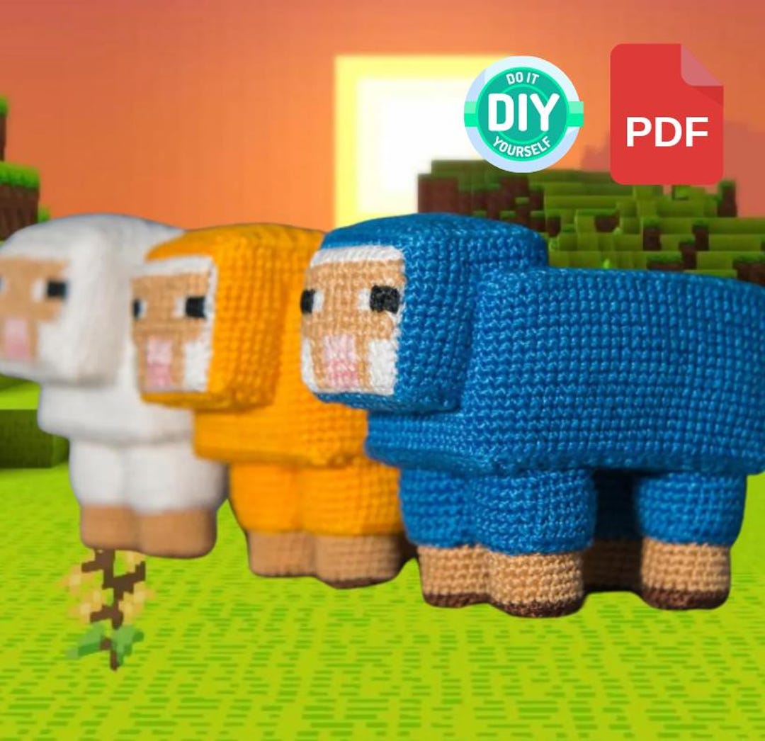 Amigurumi Minecraft Sheep Crochet Pattern | Cute DIY Toy | Easy PDF ...