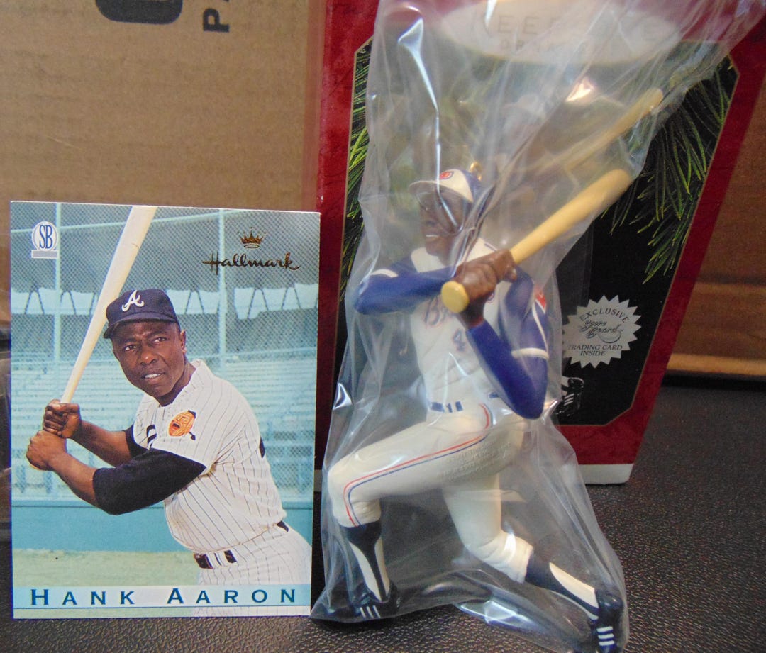 Hallmark Vtg. 1997 Keepsake Hank Aaron at the Ballpark Christmas ...