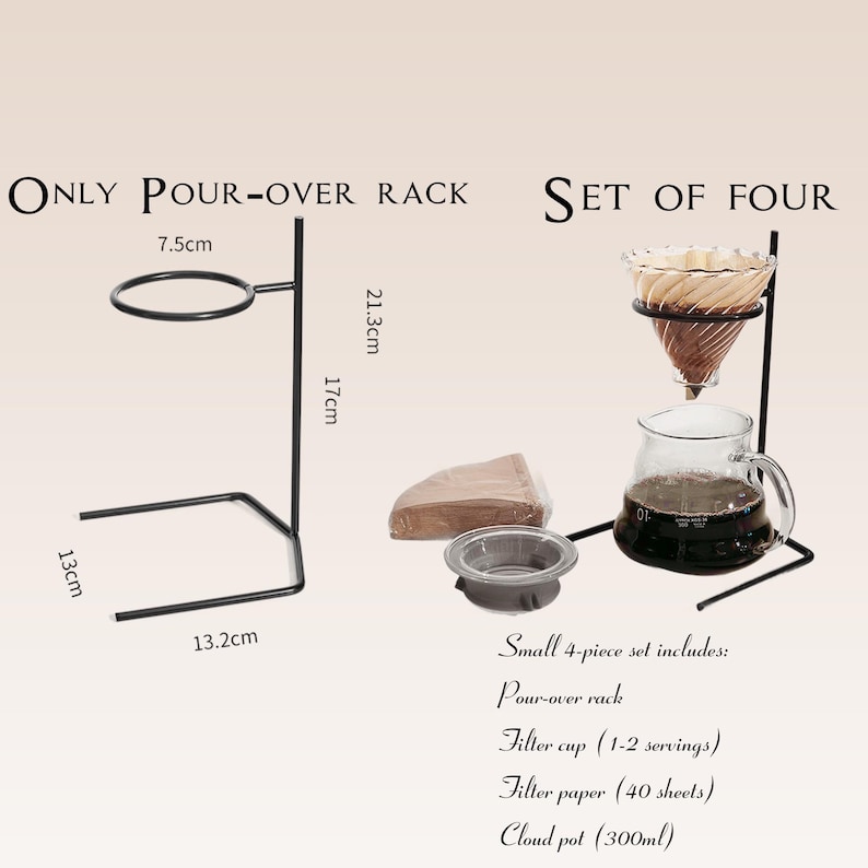 Artisan Pour Over Coffee Set - Complete Drip Brewing Kit With Cloud ...