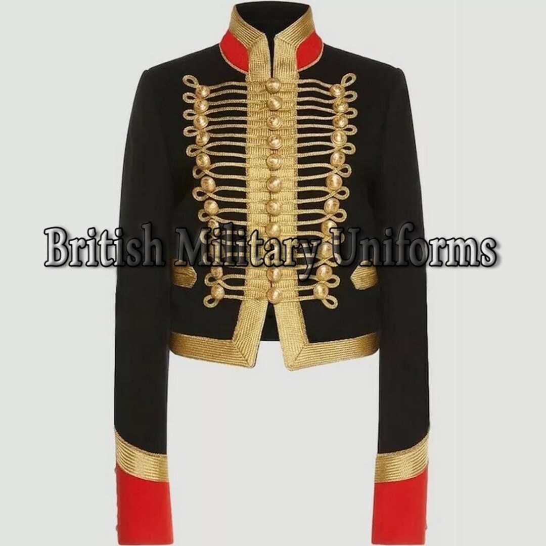 British Hussar Tunic, Military Hussar Jacket, 19th Century Jacket ...