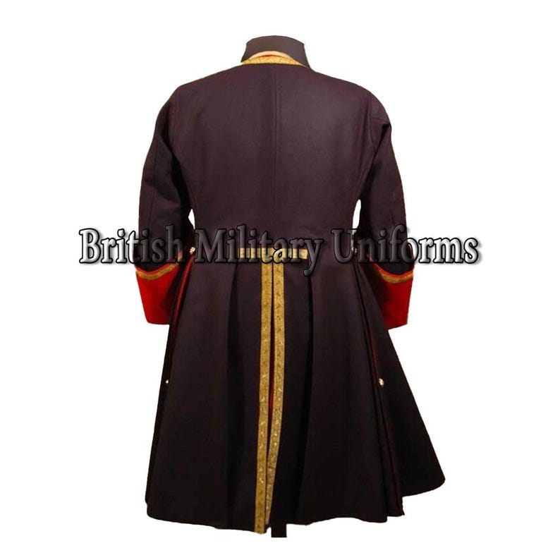 French Navy Officer Jacket, Civil War Reenactment Jacket, Men's Black ...