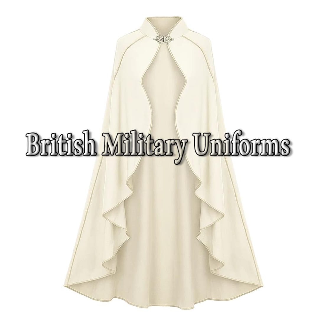 Women's Medieval Cloak, Renaissance Costume Cape, off White Wool ...