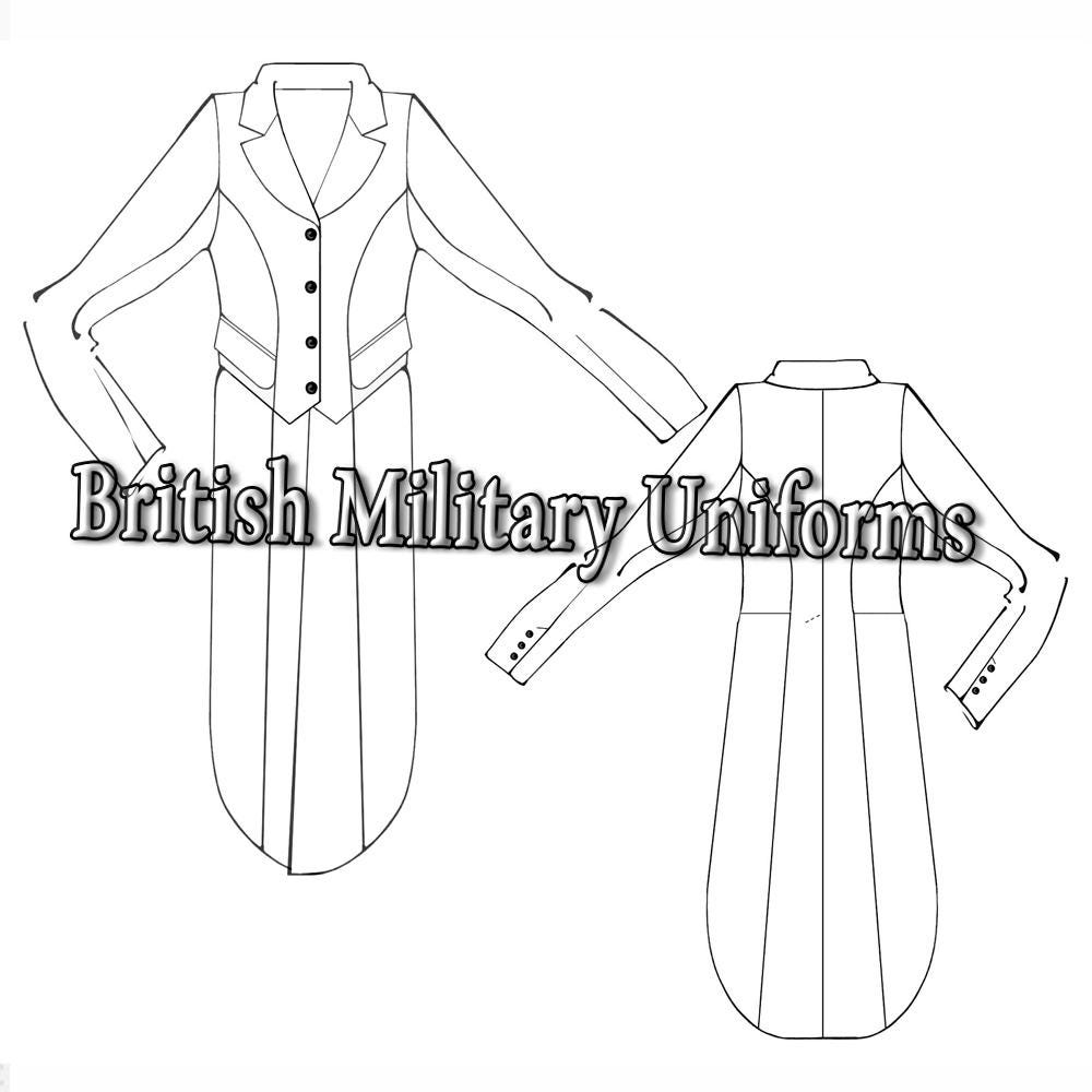 Tailcoat Pattern, Tailcoat Sewing Pattern, Costume Clothing Pattern, Historical Coat Pattern ...
