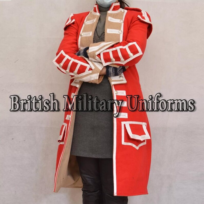 Red Wool British Military Jacket: 40th Foot Regt. Reenactment Coat - Etsy