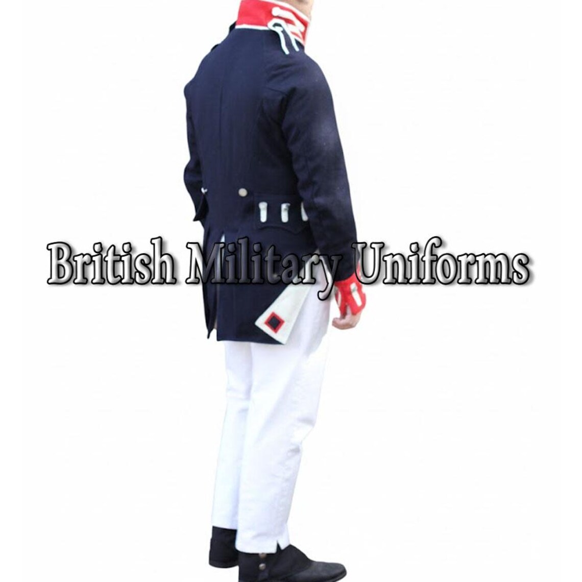 1812 War Infantry Coat Navy Blue Wool Braid Musician Uniform Custom ...
