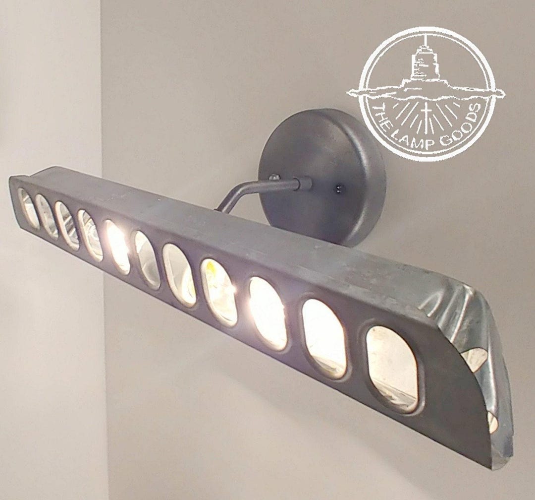 Chicken Feeder Galvanized Vanity Light 18"- Modern Farmhouse Country ...