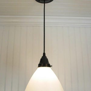 Vintage Milk Glass 1960's 'waffle Pattern' PENDANT Light- Flush Mount ...