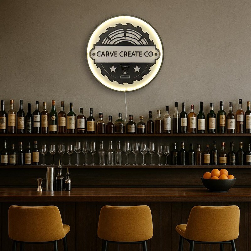 Backlit Wood Sign - Etsy