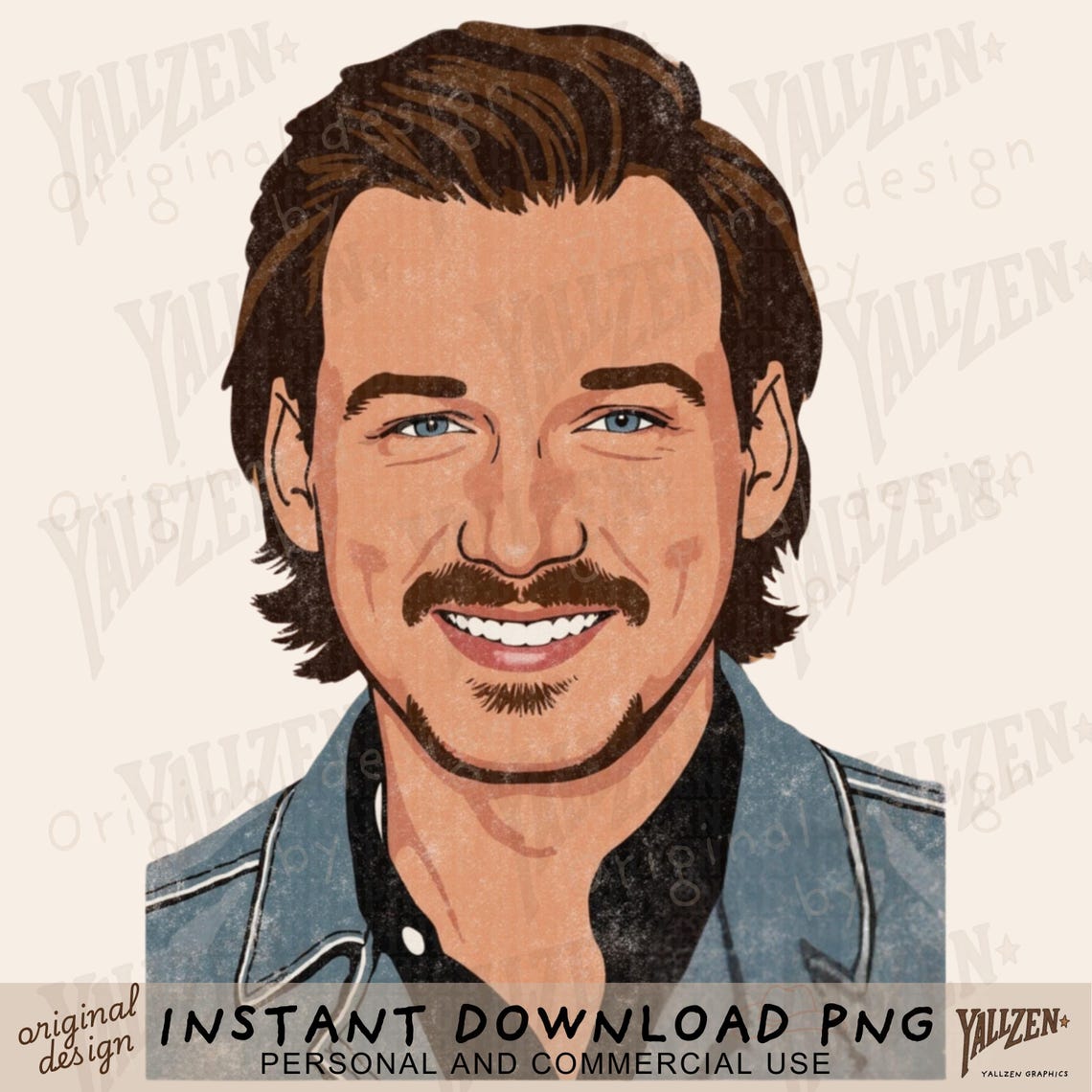 Morgan Country Singer PNG, Mullet Cowboy Clipart, Southern Music Star ...