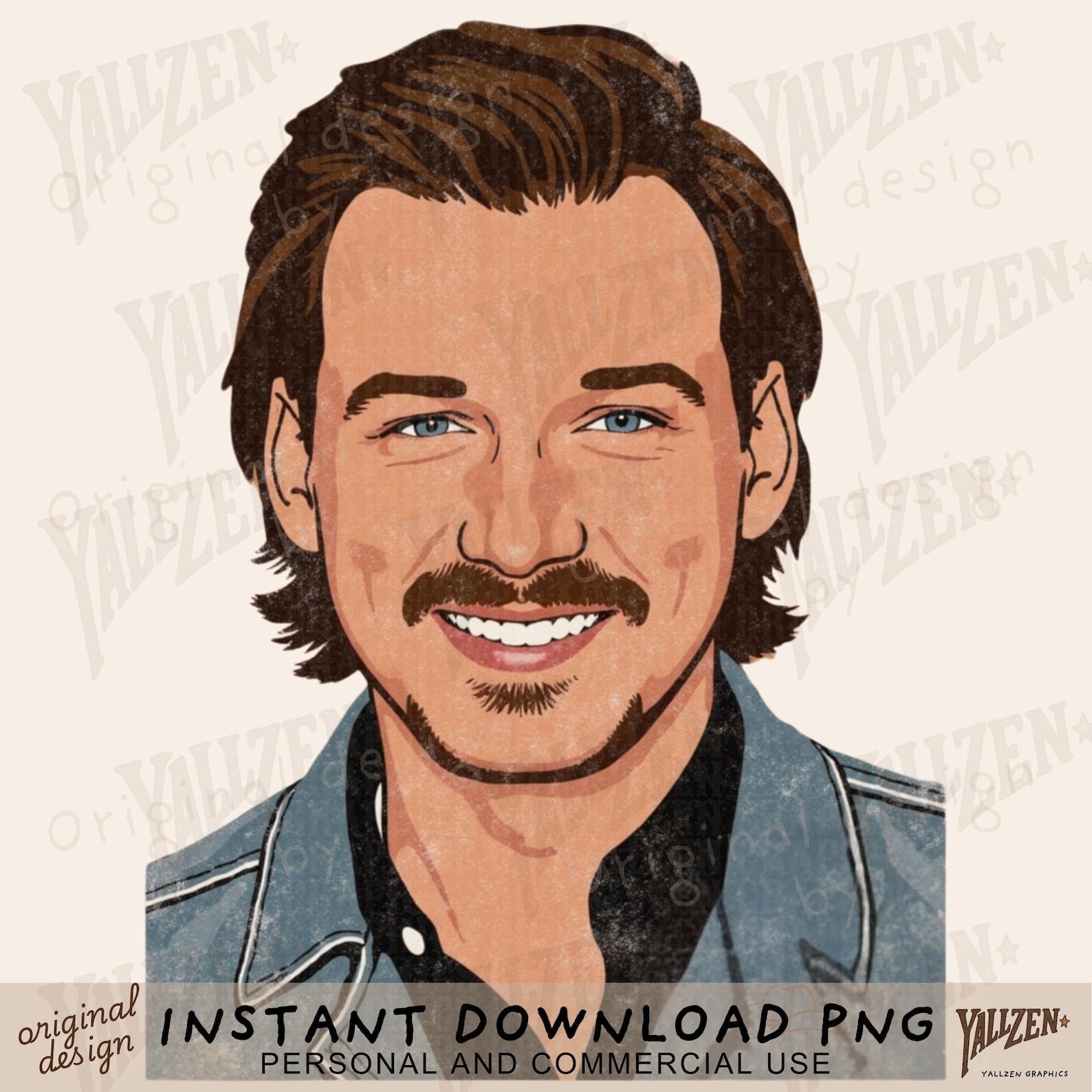 Morgan Country Singer PNG, Mullet Cowboy Clipart, Southern Music Star ...