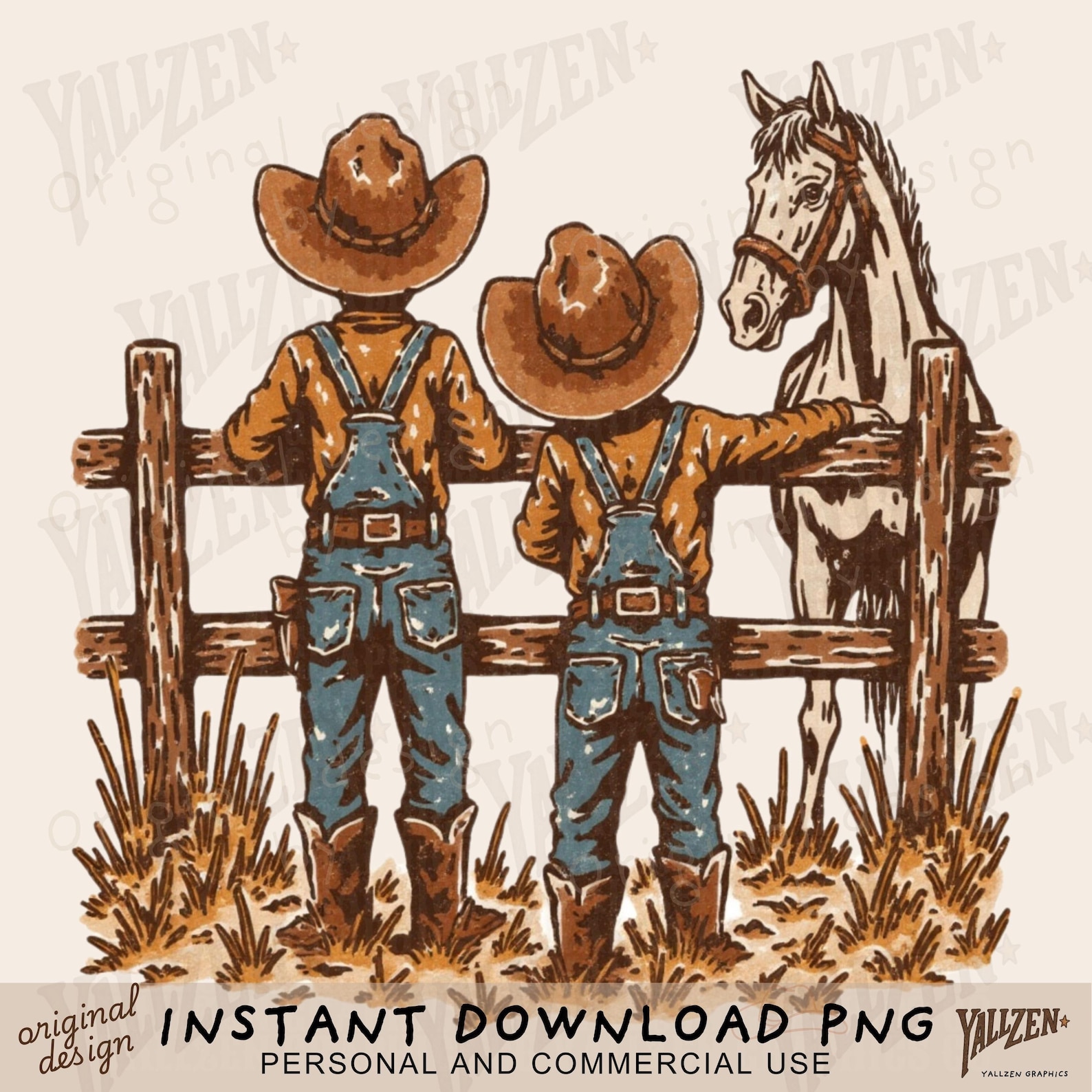 Cowboy Kids Horse PNG | Rustic Western Farm Clipart | Country Ranch ...