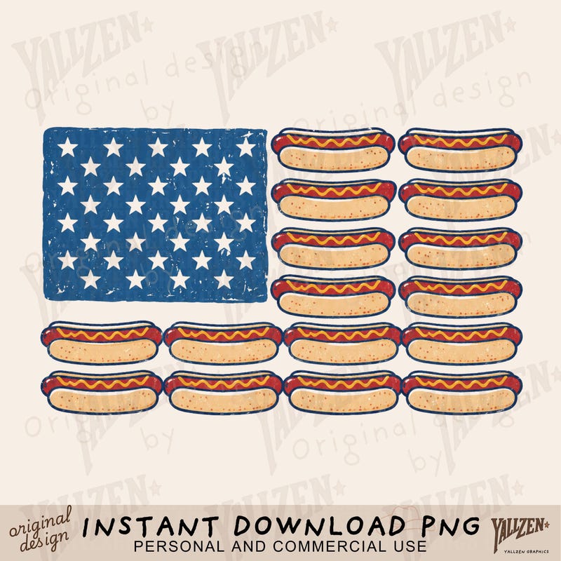 Hot Dog American Flag Svg - Etsy UK