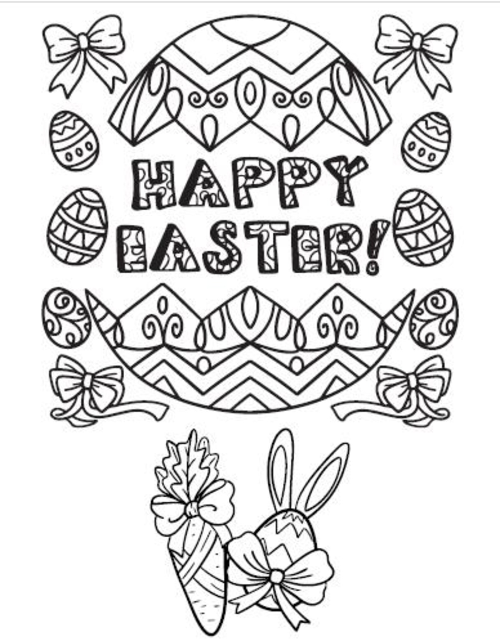 30 Easter Coloring Pages for Kids, Toddlers, Preschoolers, Easter ...