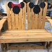Mickey and Minnie Gliding Bench - Etsy